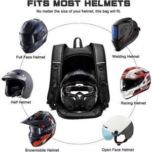 Bags | Motorcycle Backpackwaterproof Helmet Backpack For Men | Poshmark